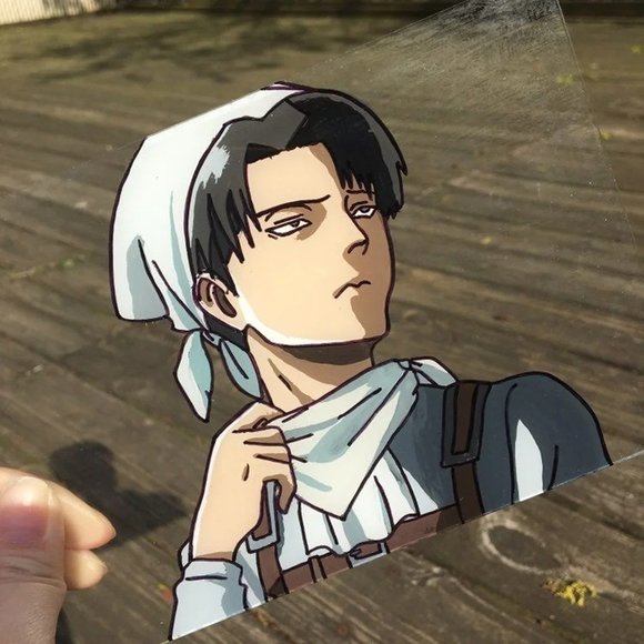 Art | Aot Levi Ackerman Glass Painting | Poshmark